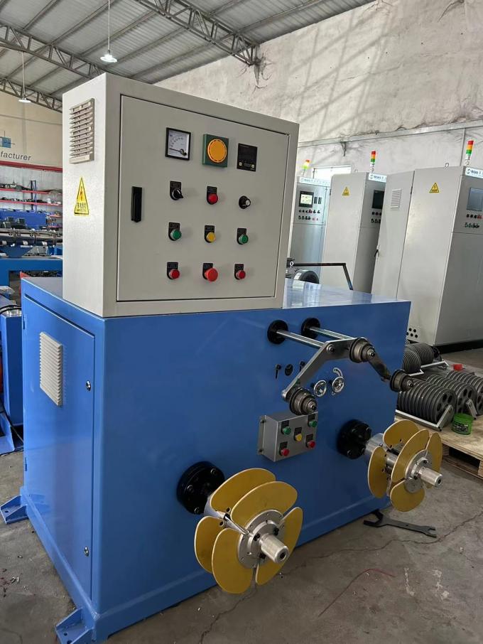 630 Double Head Wire Bobbin Winding Machine , 200m/min Automatic Wire ...